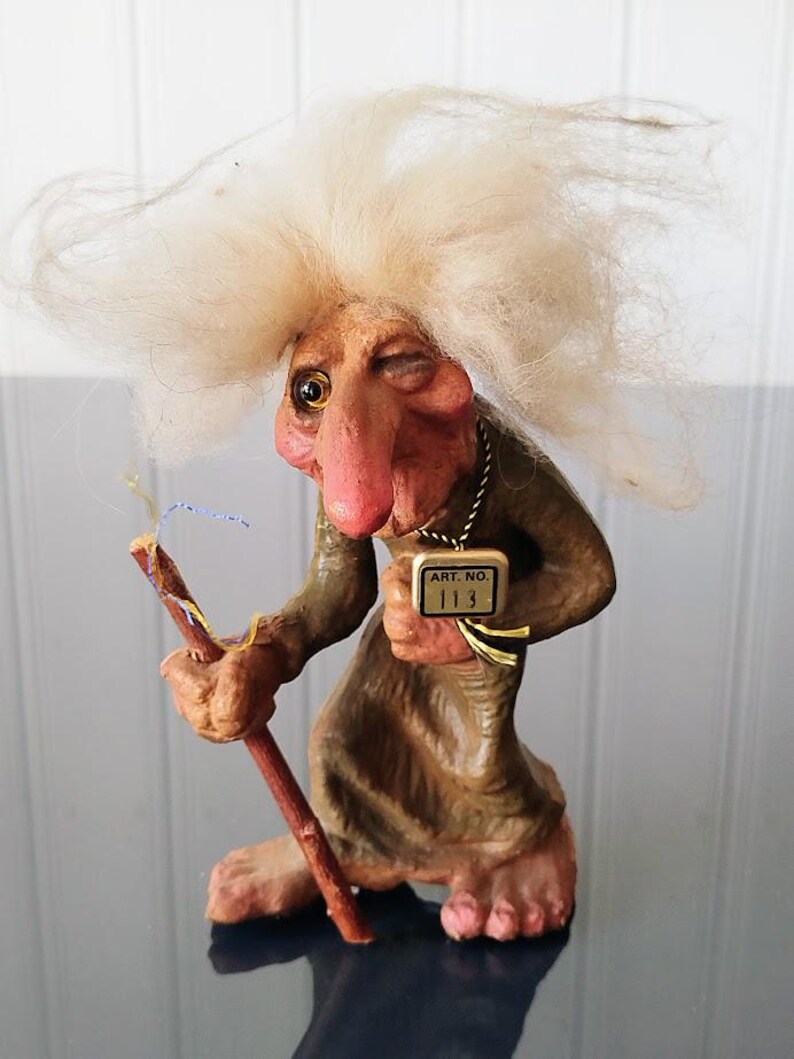 Discontinued Nyform Troll 113 Norway Norwegian Old Lady With Walking ...
