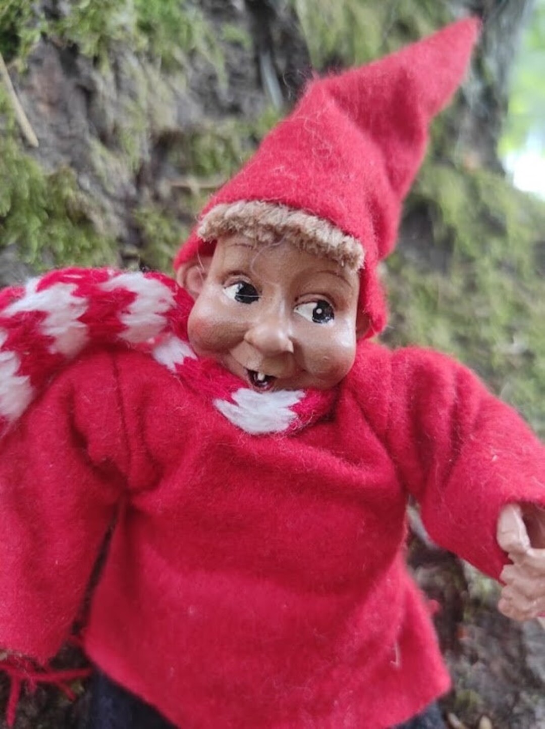 Norwegian Swedish Sitting Boy Gnome With Scarf - Scandinavian Nordic ...