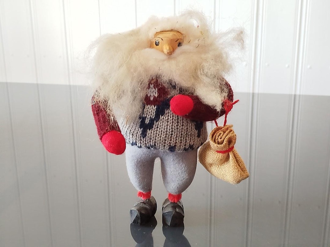 Vtg. Handcrafted Norwegian Christmas Gnome Grandfather Nisse - Elf ...