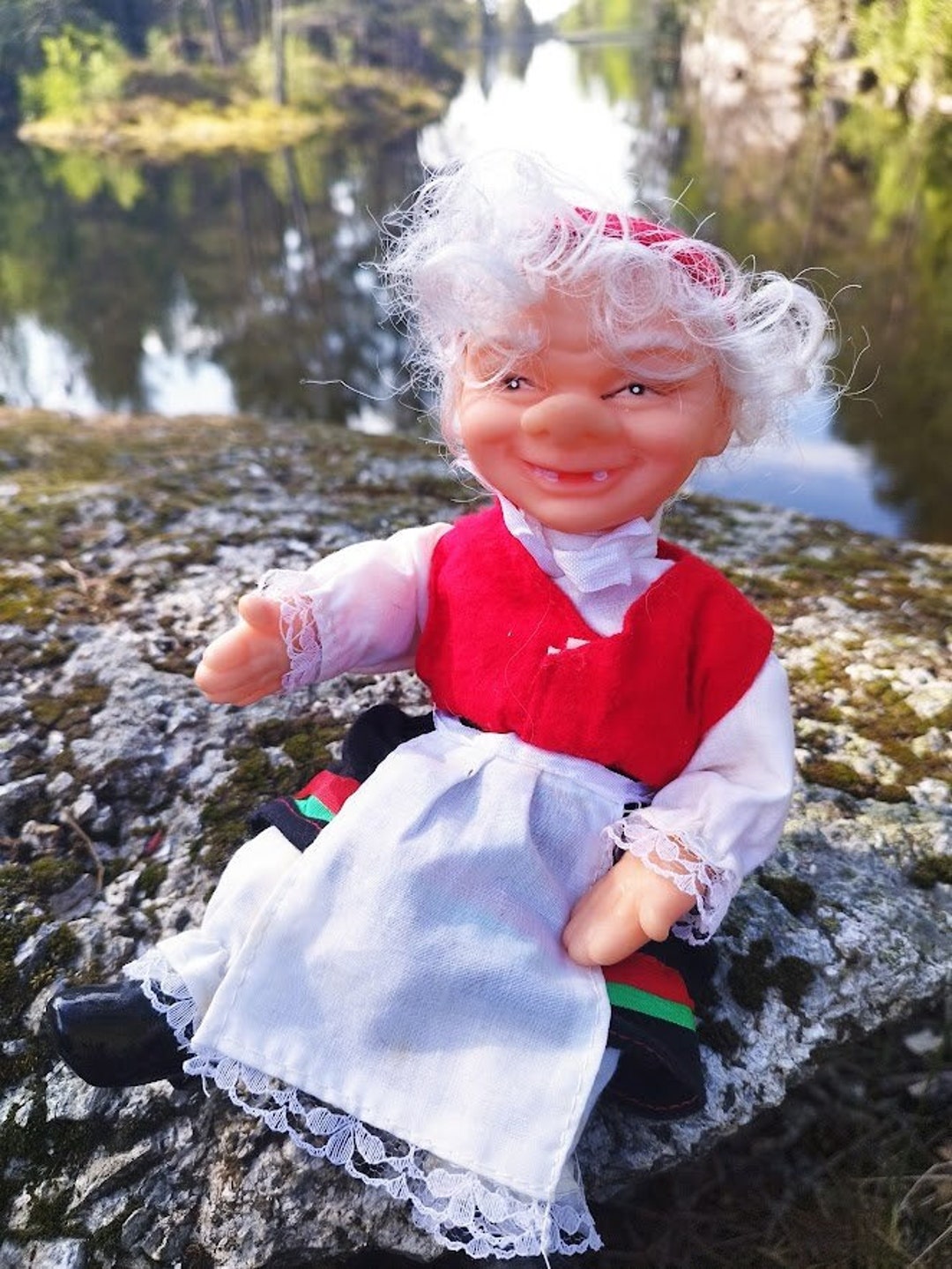 Scandinavian Christmas Elf Woman - Swedish Norwegian Denmark Nissemor ...