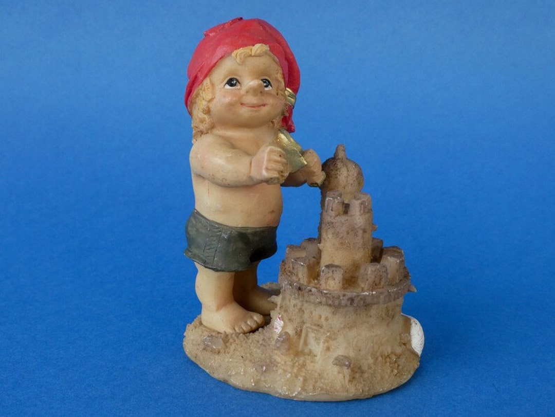 Cute Nordic Christmas Gnome Building a Sandcastle - Norwegian Sweden ...