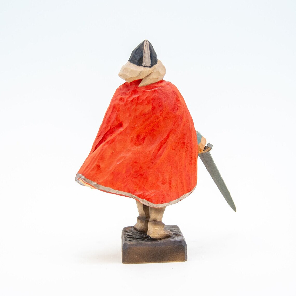 RARE Norwegian Hand Carved Viking With Sword & Shield - Henning ...