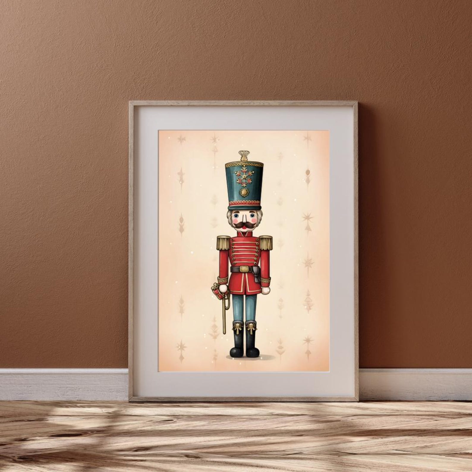 Victorian Christmas Nutcracker Art Print, Vintage Christmas Decor ...