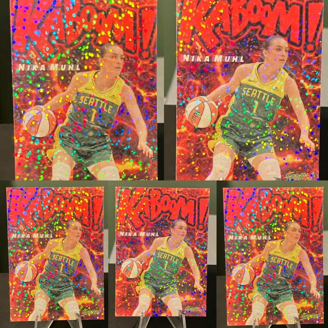 5 Nika Muhl Kaboom Holo Sparkle Rookie Cards! Made by Dynasty! You Get ...