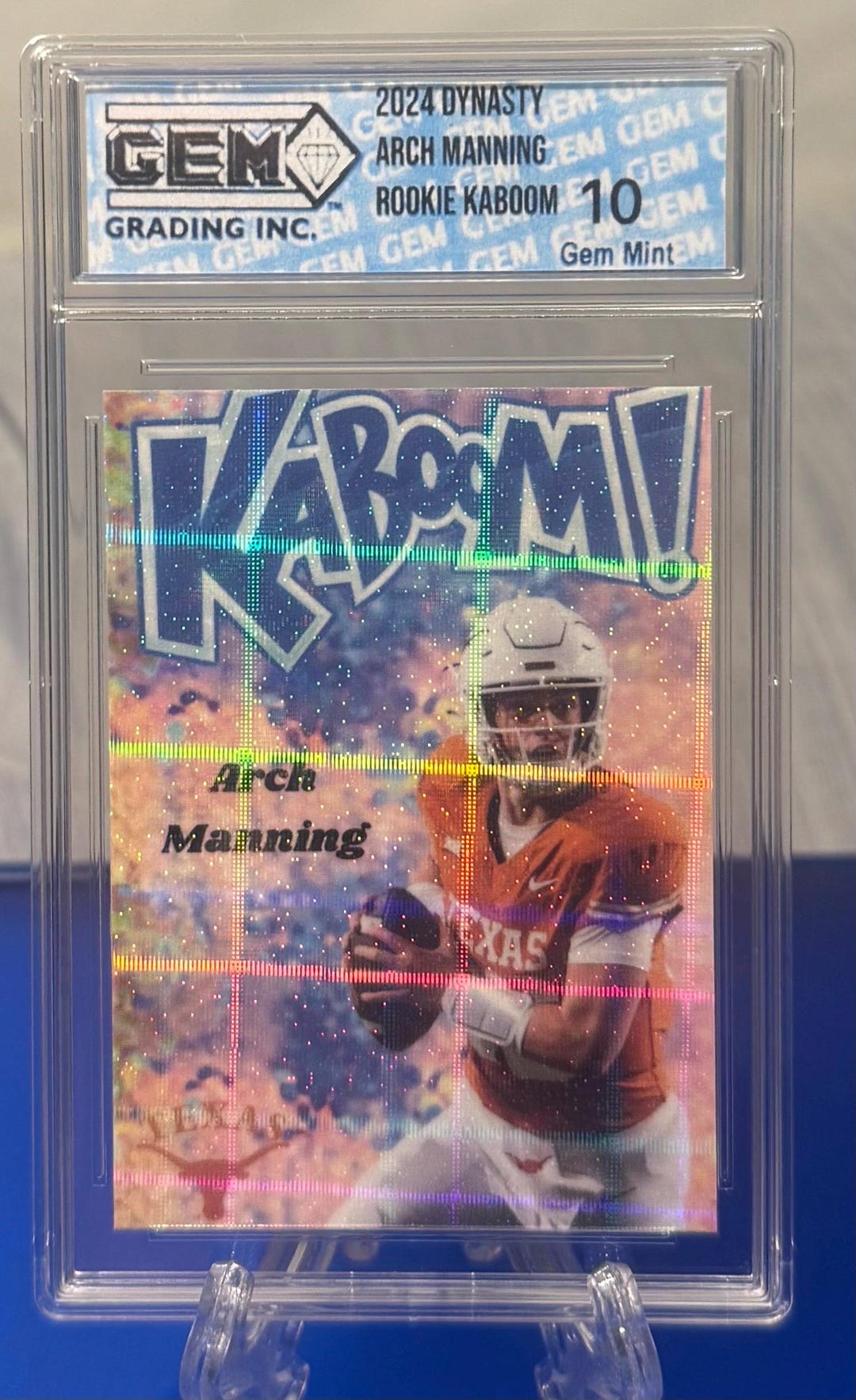 2024 Arch Manning Rainbow Holo Rookie Kaboom Made by Dynasty Graded 10 ...