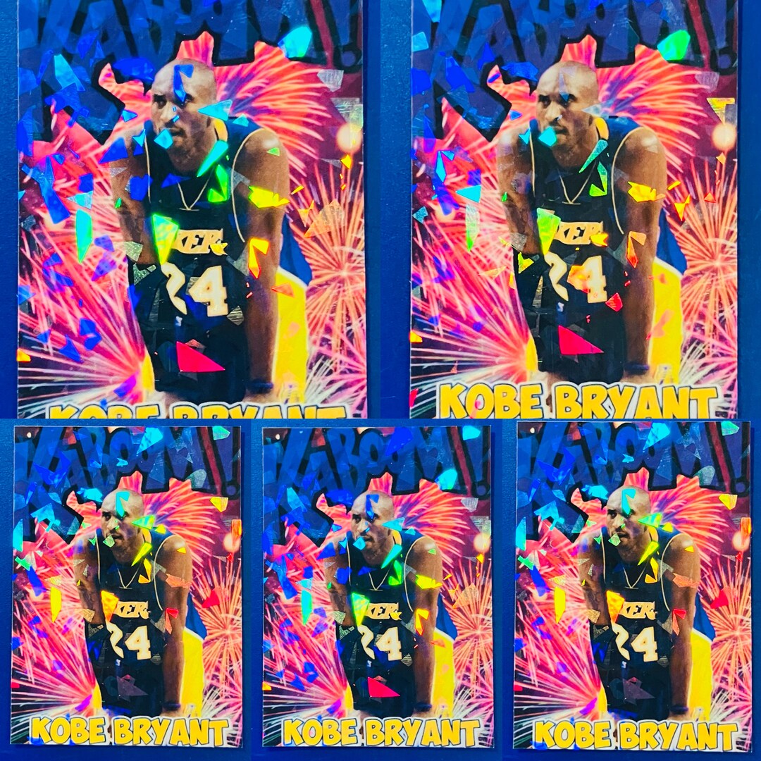 5 Kobe Bryant Kabooms Cracked Ice Cards Made by Dynasty You Get 5 Cards ...