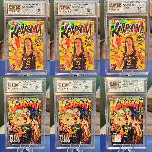 Caitlin Clark Kaboom Cards - Etsy