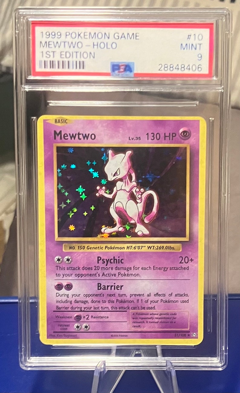 4 Pokémon First Edtion Holographic Graded REPRINTS, You Get Cards in ...