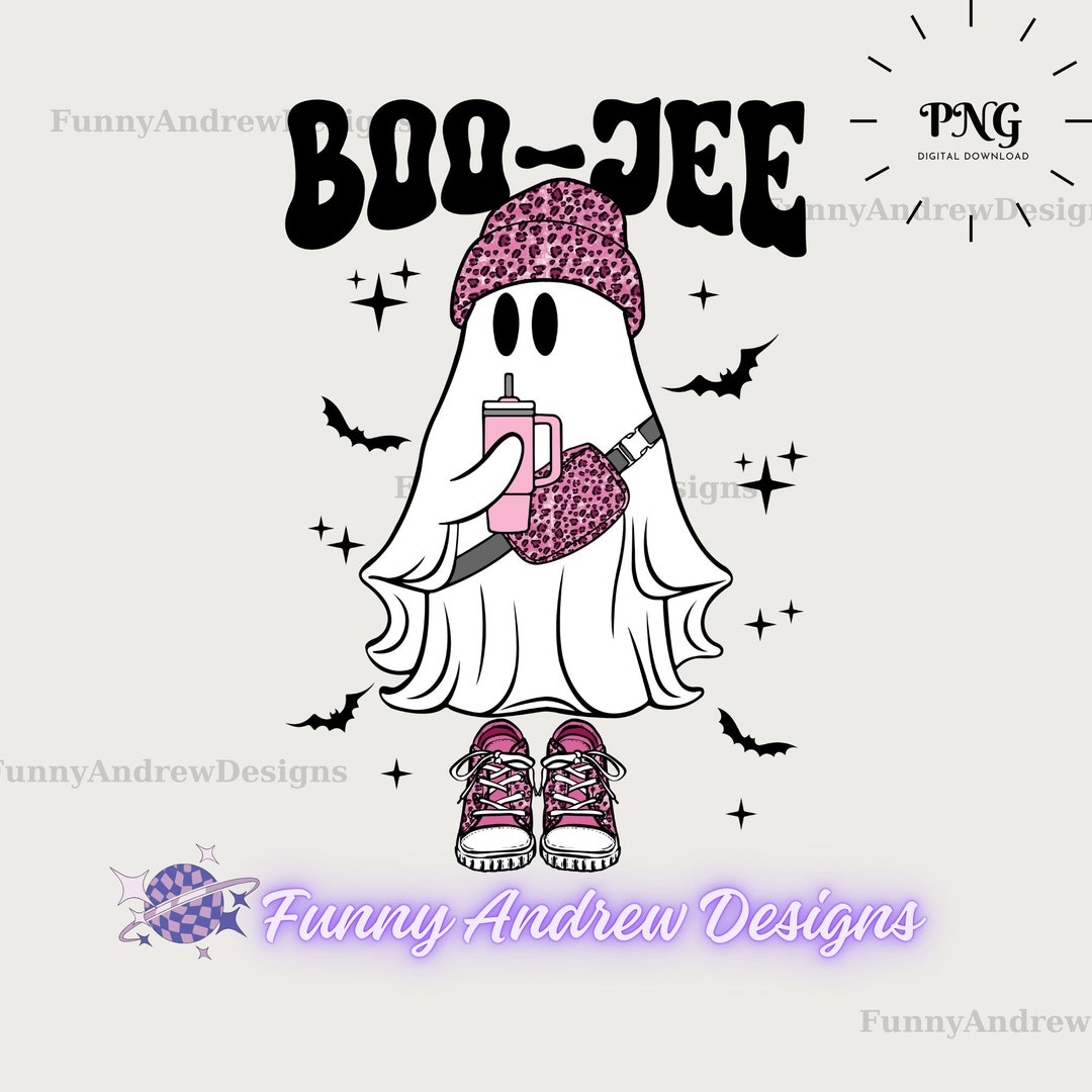 Boojee Stanley Tumbler Inspired Ghost Png, Cute Ghost Png, Halloween ...