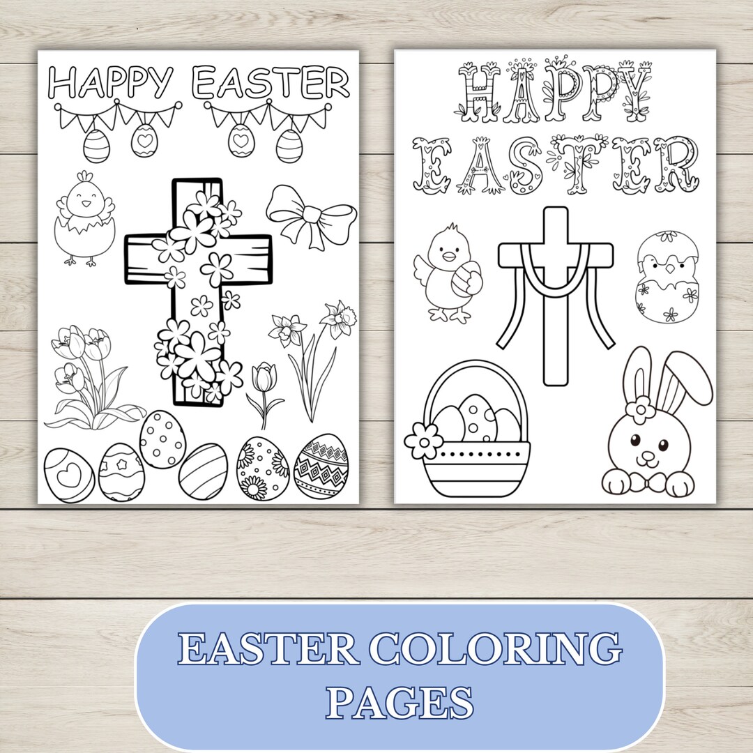 Easter Coloring Pages Religious Christian Catholic Colouring Printables ...