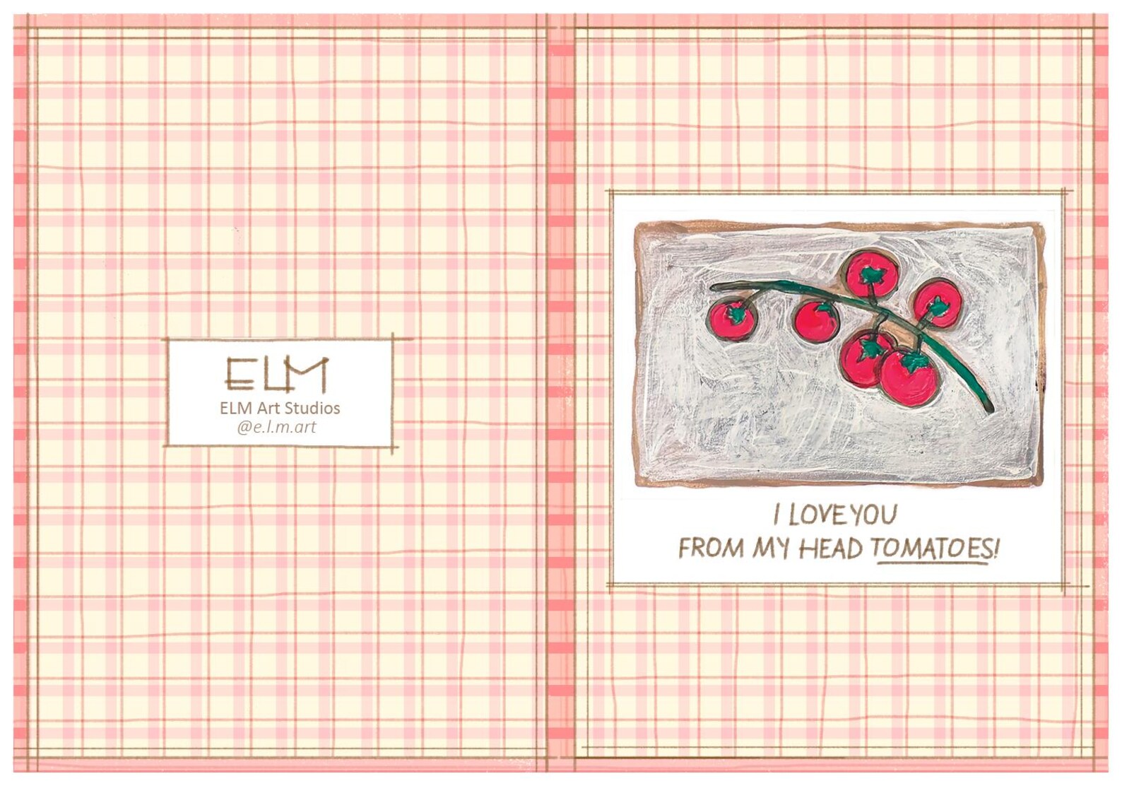 Tomato Stationary Card Set, Handmade Notecard - Etsy