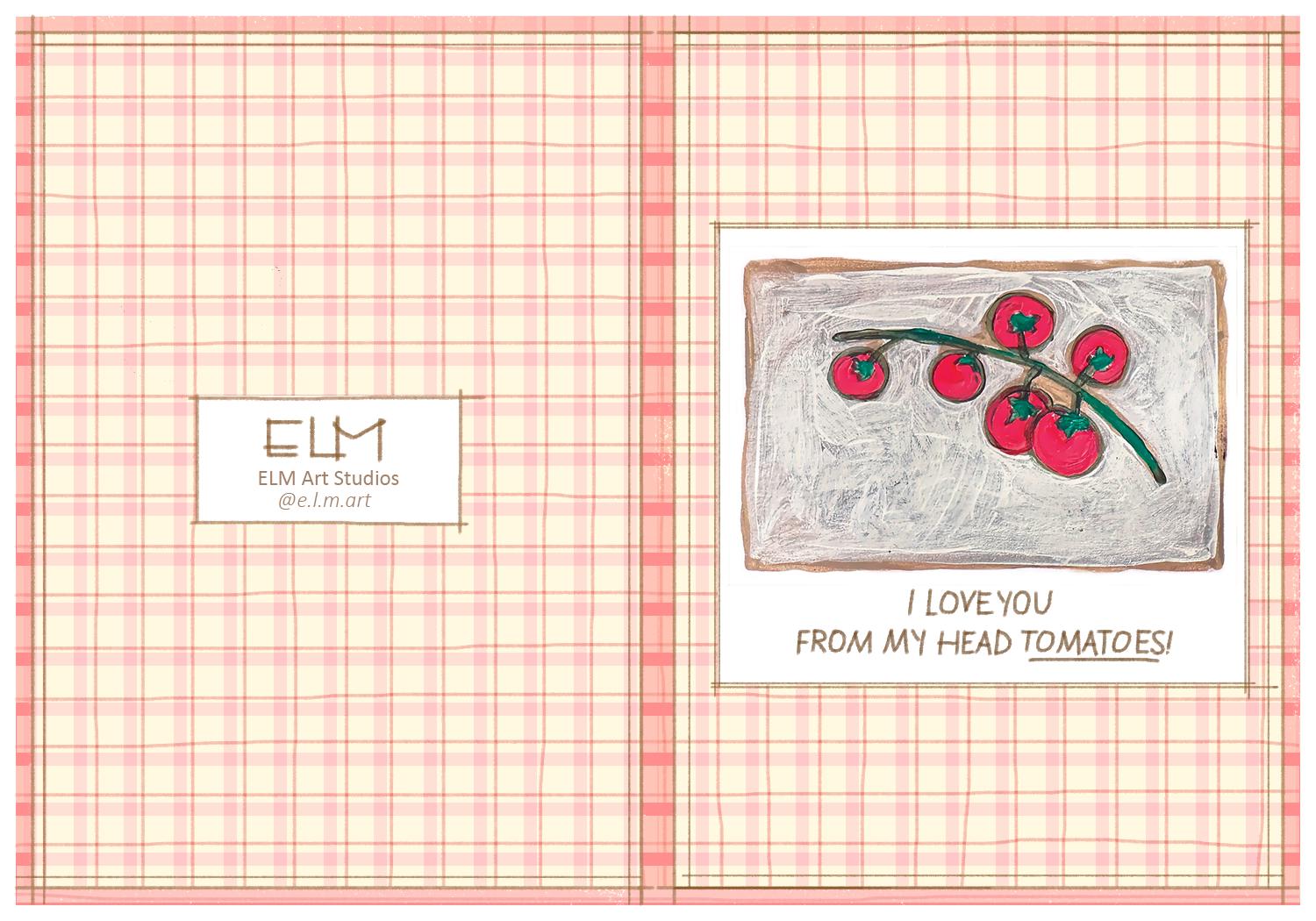 Tomato Stationary Card Set, Handmade Notecard - Etsy