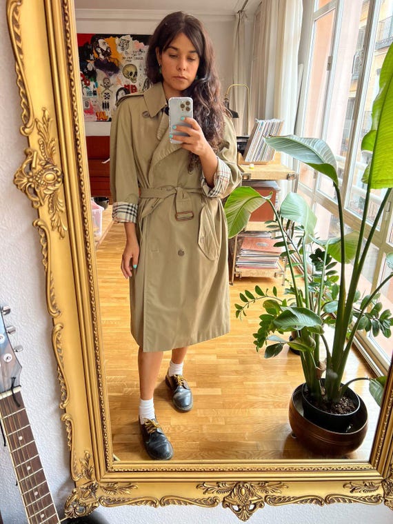Trench coat Burberry vintage oversized unisex. Gabard… - Gem