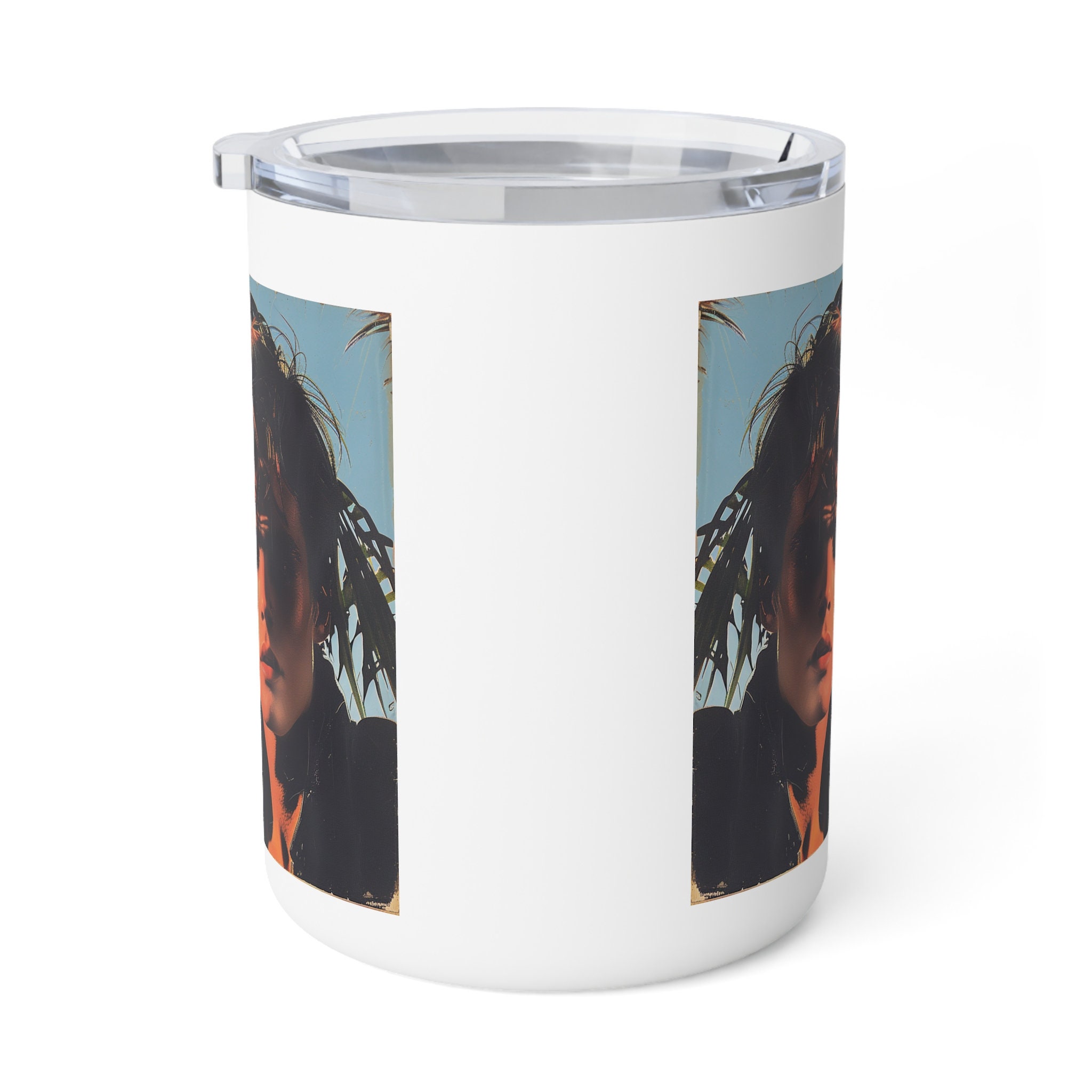 1980s Vibe Neon Man Male Art Insulated Coffee Mug, 10oz Retro 80's 1980 ...