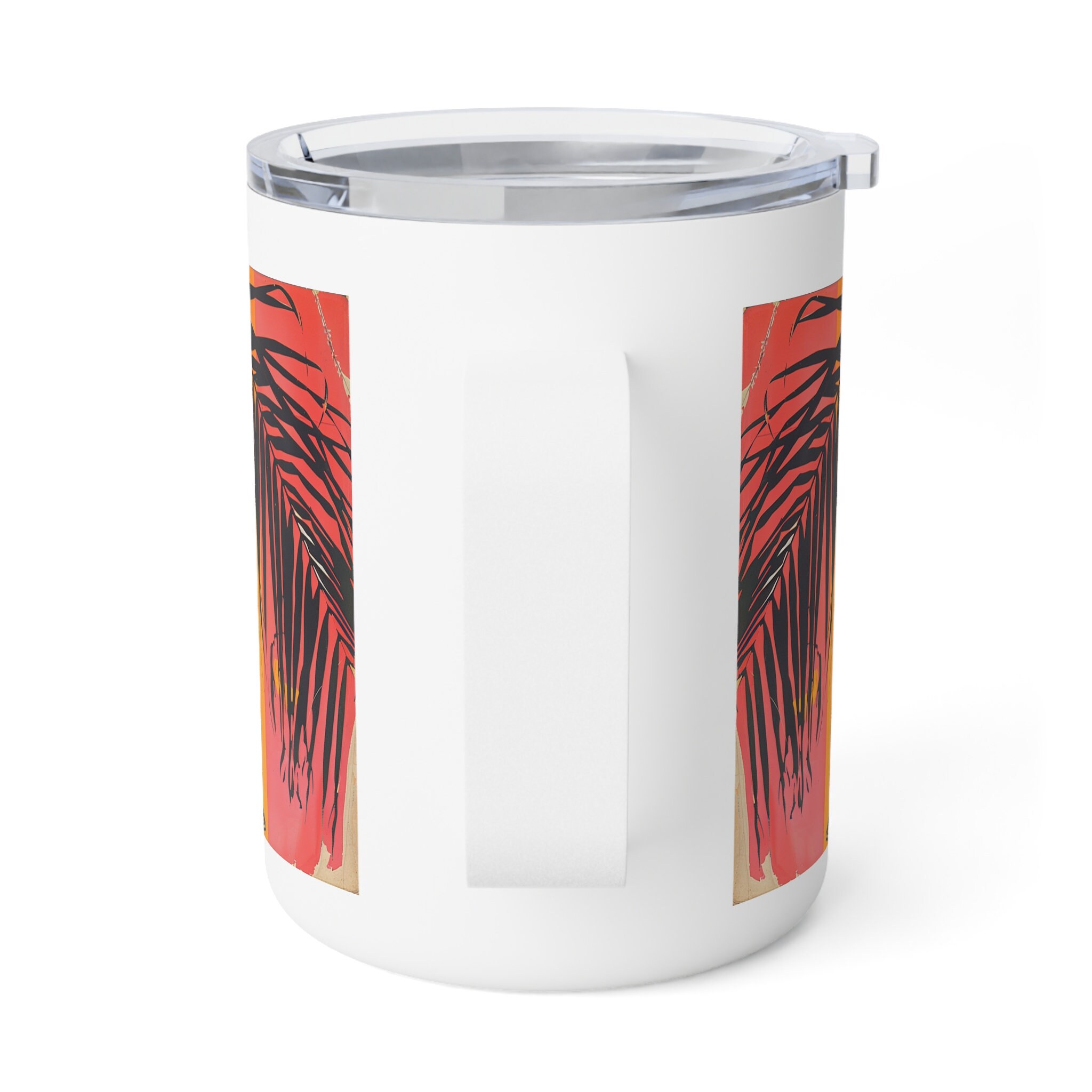 1980s Vibe Neon Man Male Art Insulated Coffee Mug, 10oz Retro 80's 1980 ...