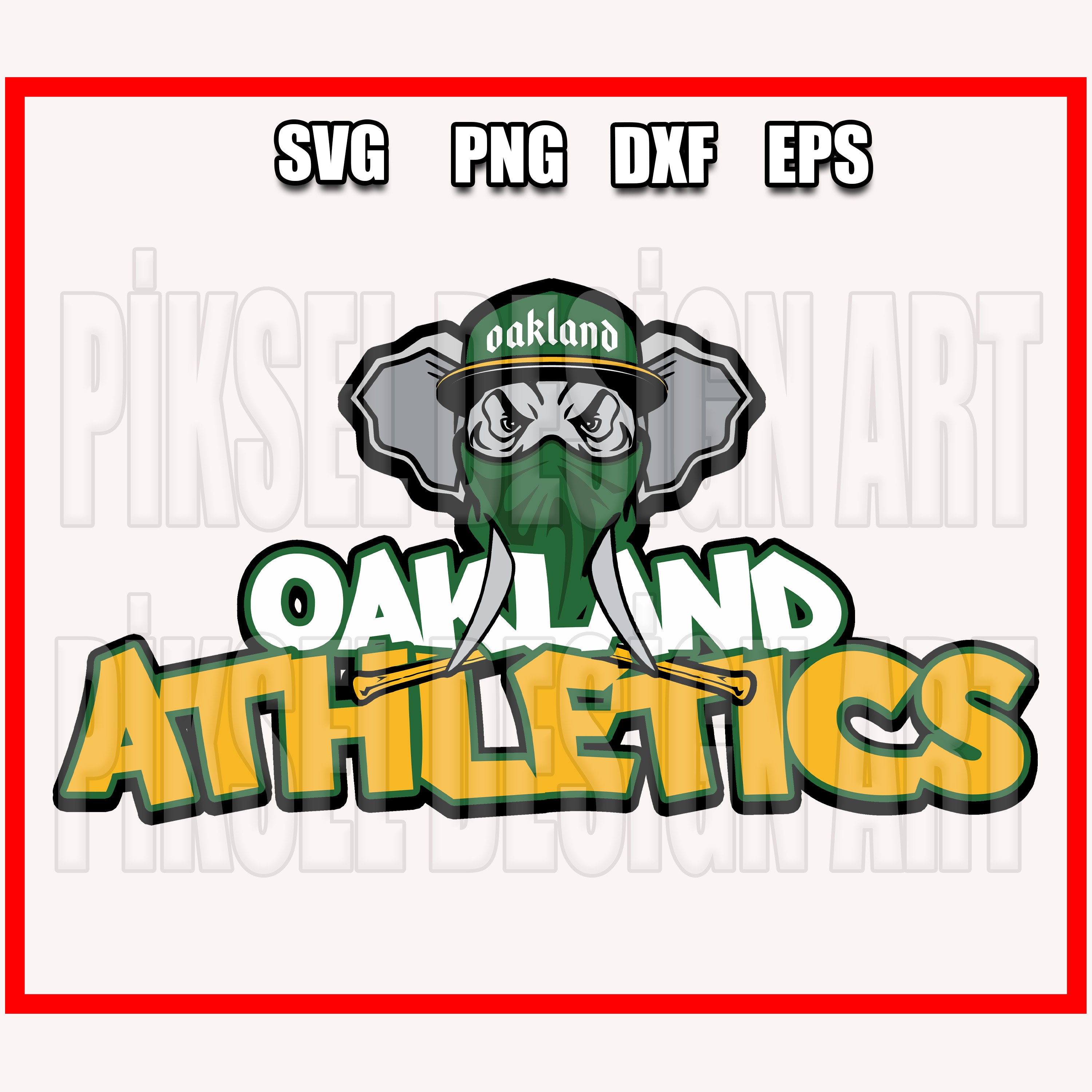 Oakland Athleticss SVG PNG, Svg Sports Files, Svg for Cricut, Clipart, Baseball Cut File ...