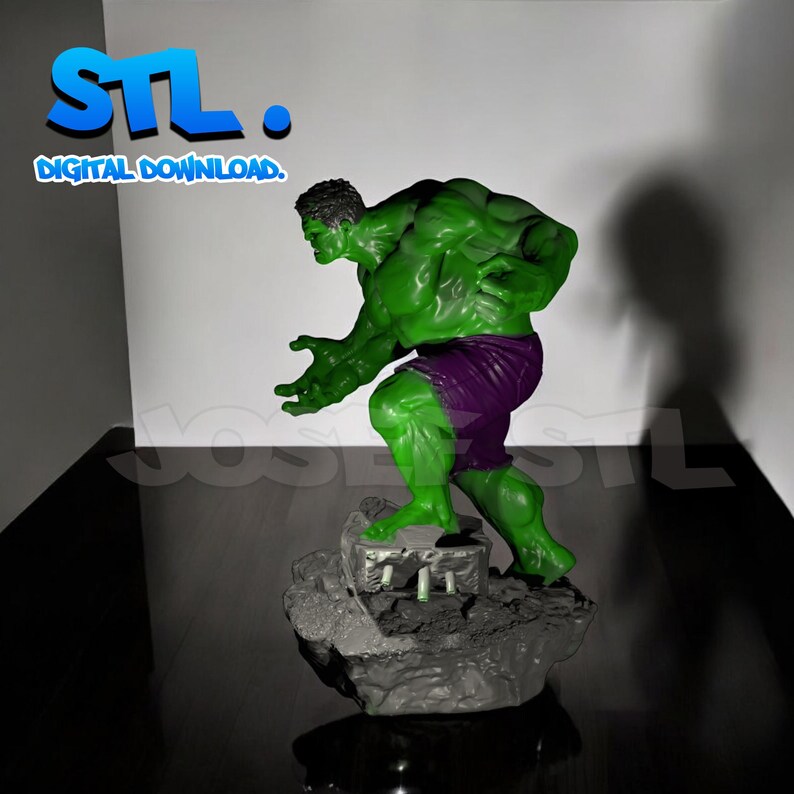 Marvel Hulk High Quality STL File, 3D Digital Printing STL File for 3D ...