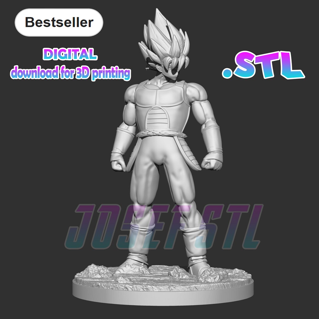 Dragonball STL, High Quality Stl Printer Files, Anime STL File, Goku 3D ...