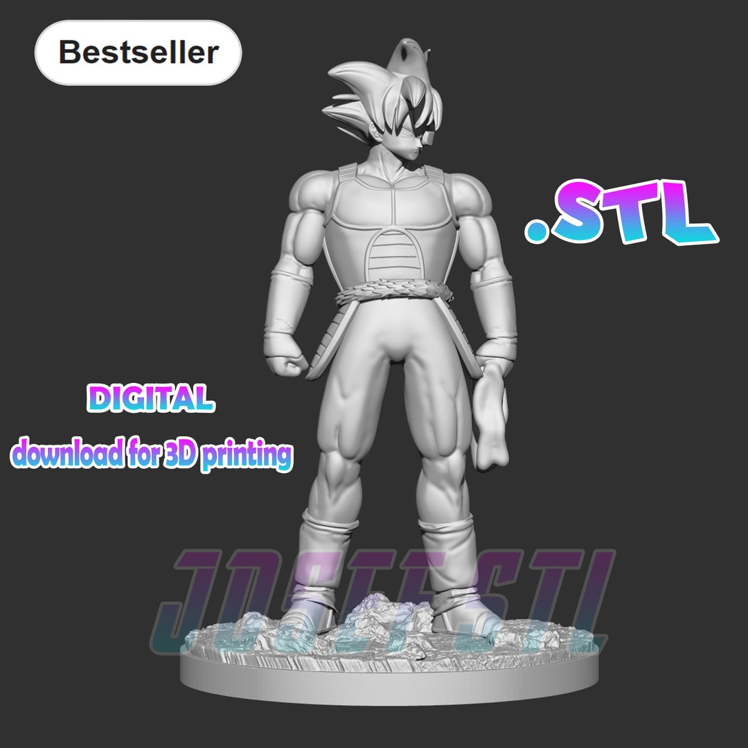 Dragonball STL, High Quality Stl Printer Files, Anime STL File, Goku 3D ...