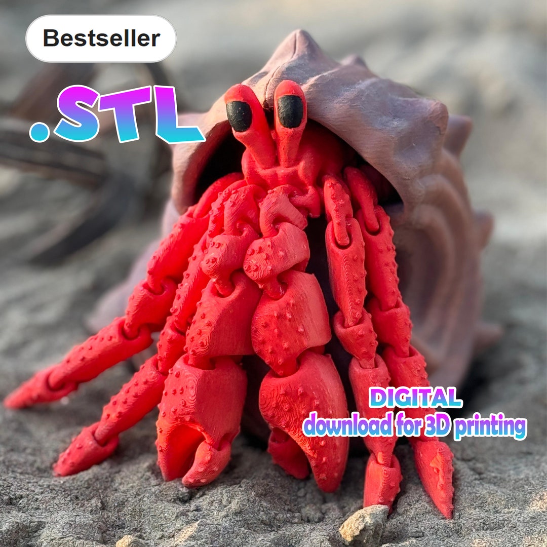 Articulated Animal Digital .STL File for 3D Printing, Articulated ...