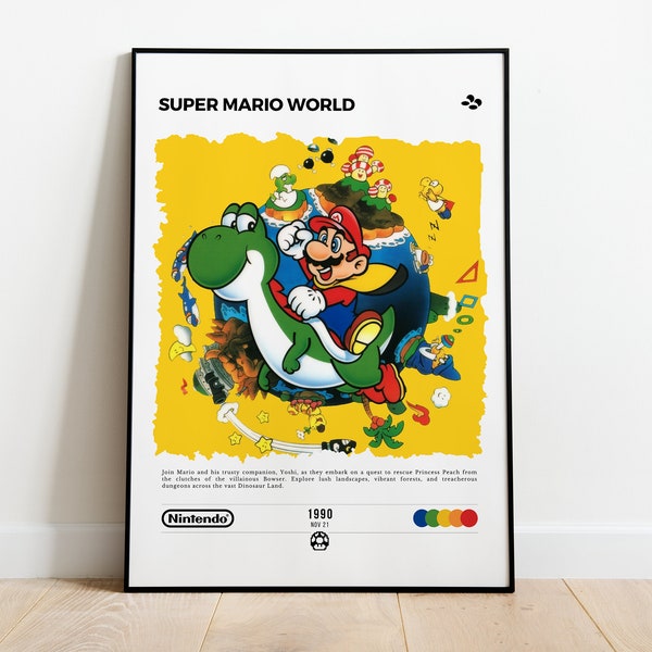 Super Mario Poster - Etsy