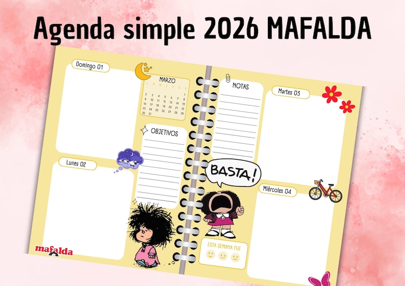 Digital Mafal 2026 Planner - Editable in Canva - Spanish - Diary ...