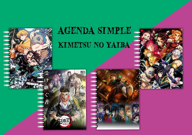 Digital Kimetsu No Yaiba - Demon Slayer Simple Diary - Editable in ...