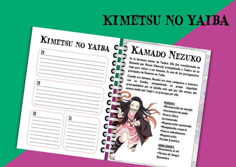 Simple Kimetsu No Yaiba - Demon Slayer Agenda - Editable in Canva ...