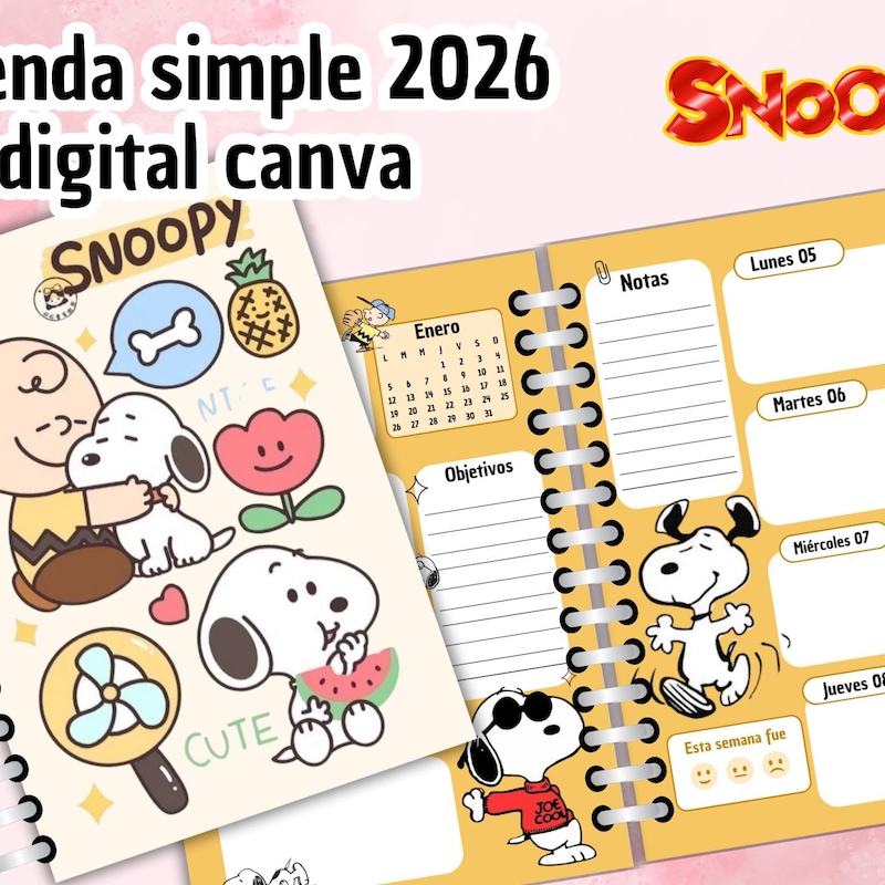 Plantilla Snoopy Etsy España