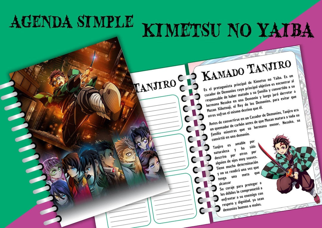 Simple Kimetsu No Yaiba Agenda - Demon Slayer - Editable on Canva ...