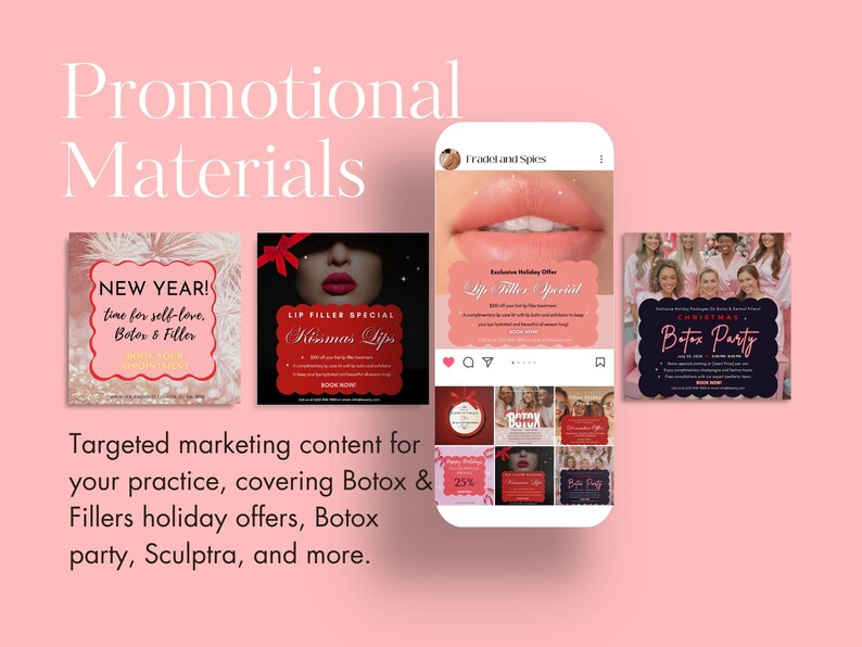 60 Nurse Injector Christmas Instagram Posts, Holidays Medspa Social ...