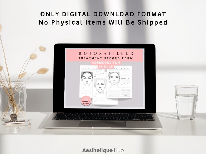 Botox and Filler Treatment Record Form, Face Chart Inclusive Diverse ...