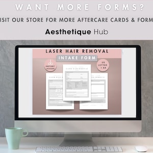 Editable Laser Hair Removal Client Treatment Record Canva Template ...