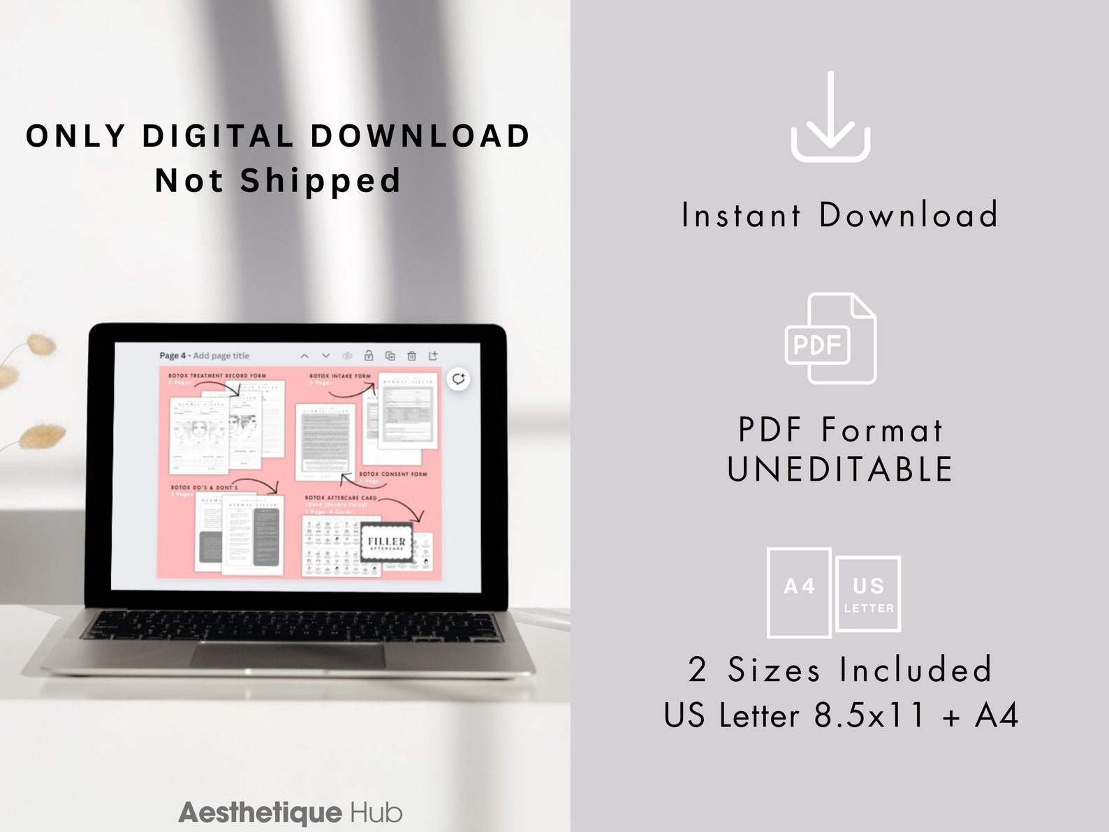 Filler Injection Forms Template Bundle Filler Intake Consent Printable ...