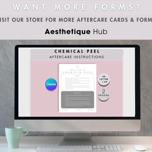 Editable Chemical Peel Aftercare Instructions Canva Template ...