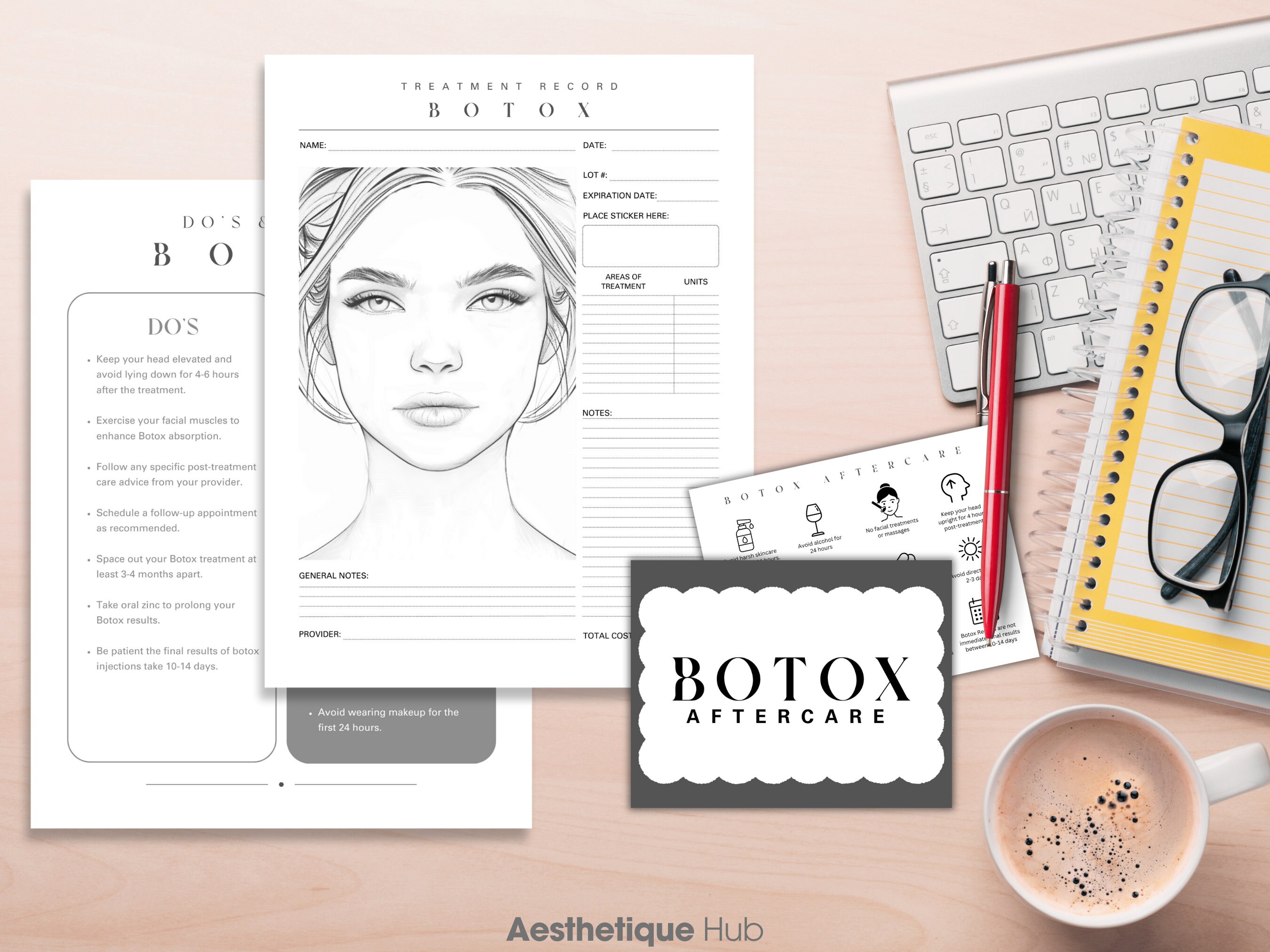 Botox Forms Template Bundle Aesthetic Consultation Consent Form Botox ...