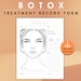 Botox Treatment Record Form With Face Chart, Injectables Patient ...