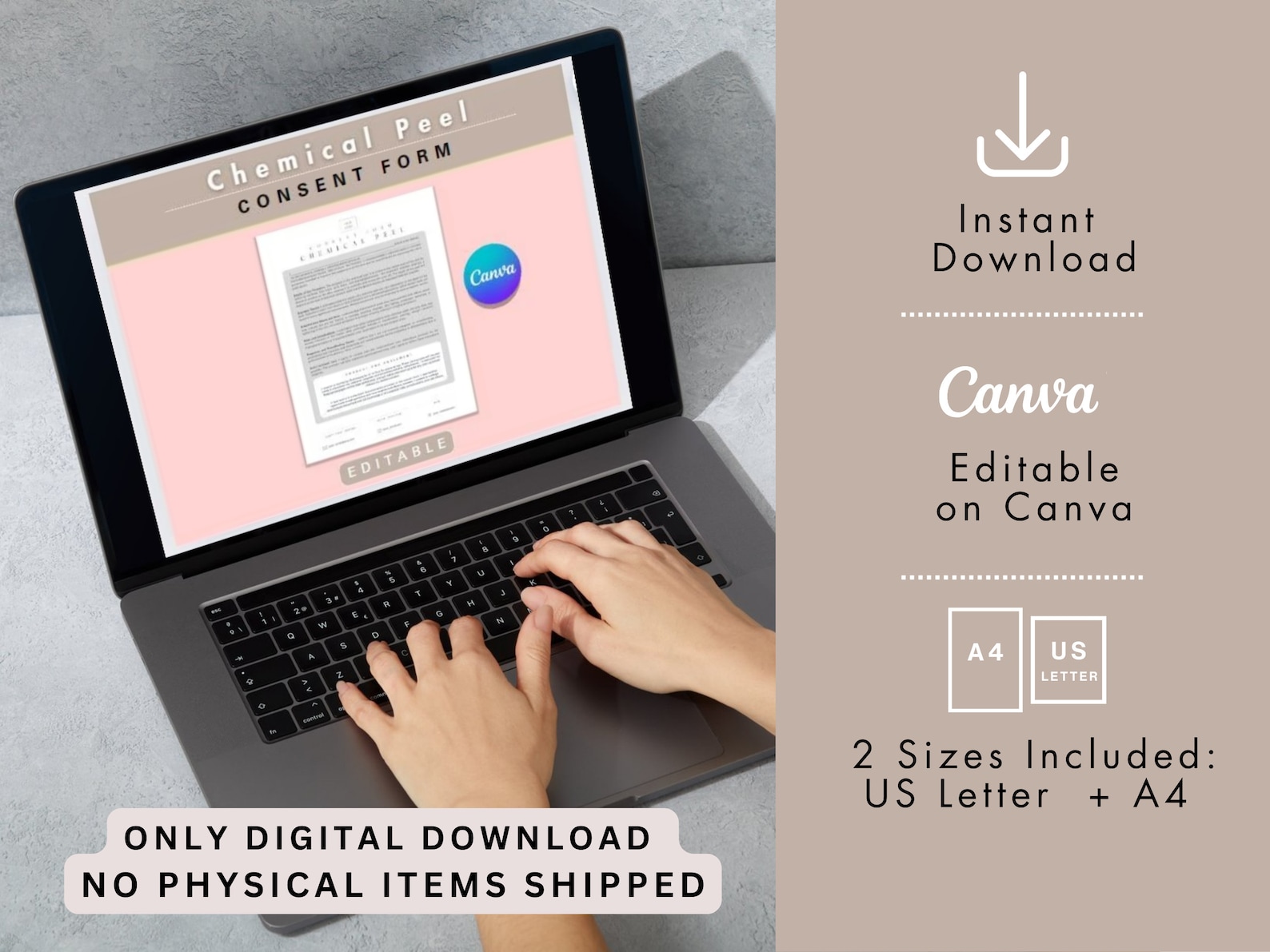 Editable Chemical Peel Consent Form Canva Template, Med Spa Waiver ...