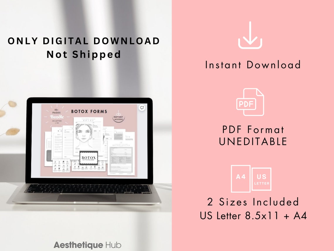 Botox Forms Template Bundle Aesthetic Consultation Consent Form Botox ...