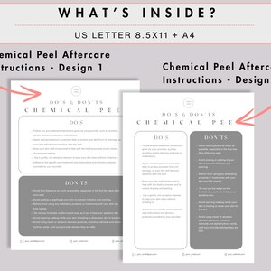 Editable Chemical Peel Aftercare Instructions Canva Template ...
