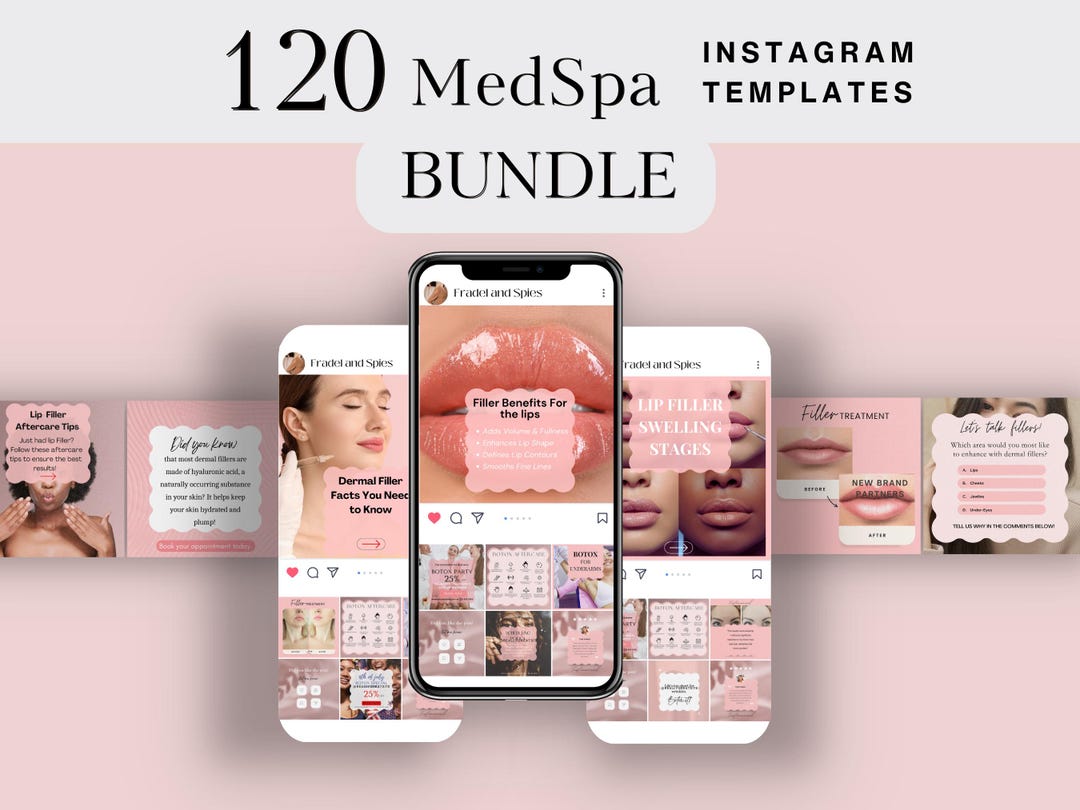 Filler Instagram Posts Canva Template, Editable Nurse Injector Social ...
