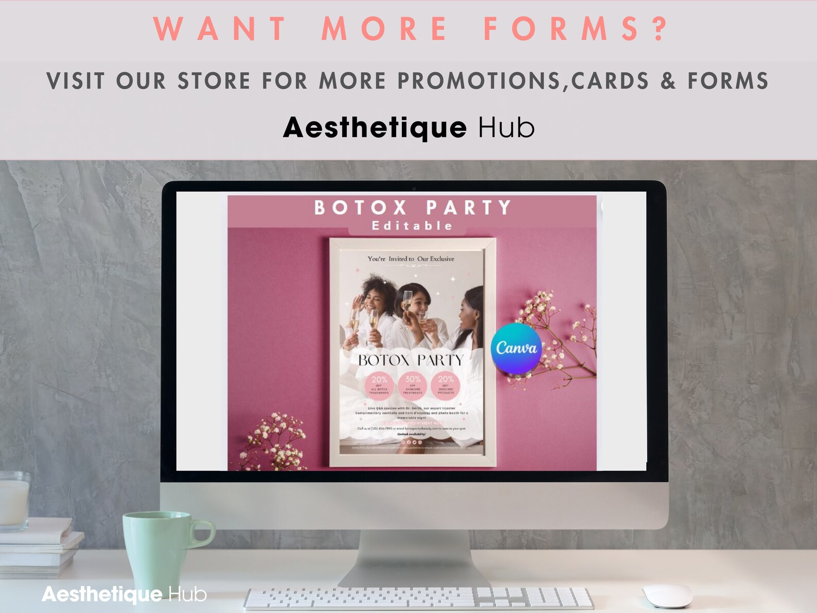 Halloween Medspa Botox Filler Promotion Template (canva Printable Flyer ...