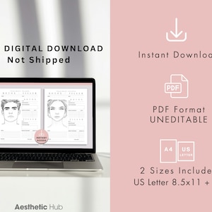 Botox and Dermal Filler Patient Treatment Record Form, Medical Spa ...