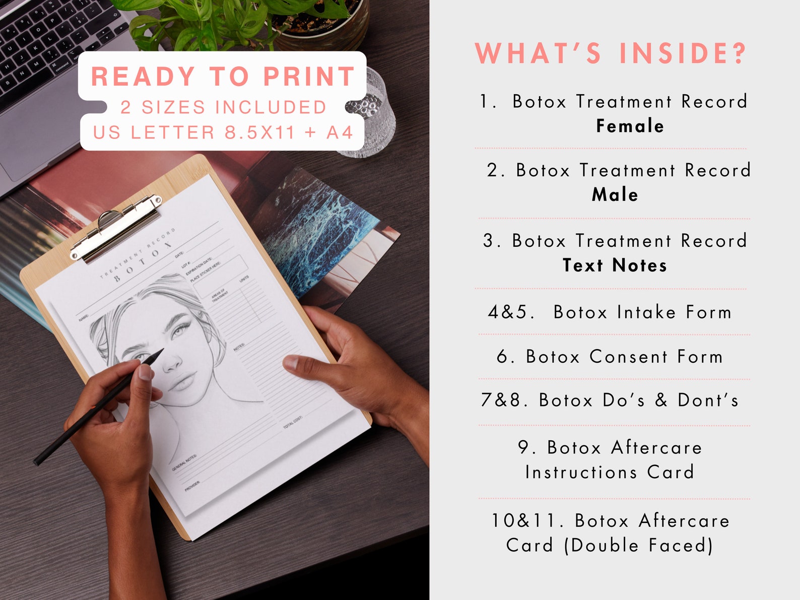 Botox Forms Template Bundle Aesthetic Consultation Consent Form Botox ...