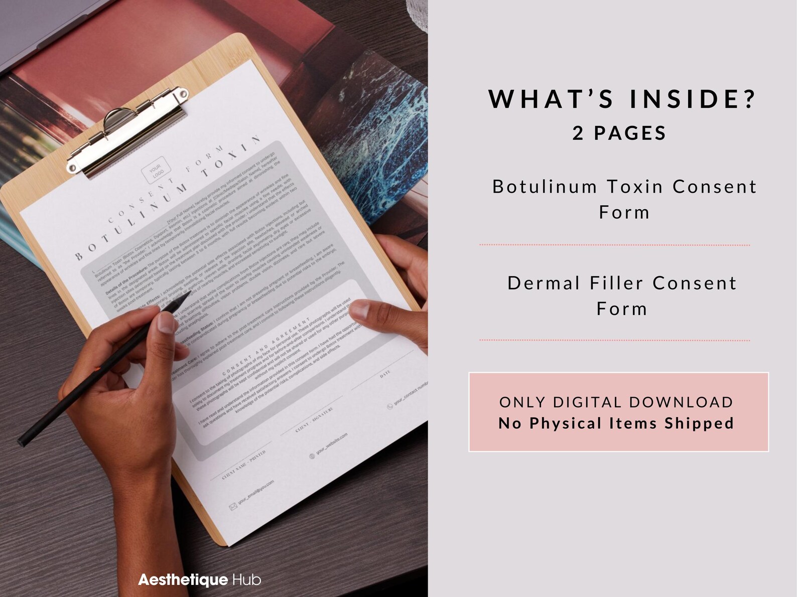 Botox and Filler Editable Client Consent Form, Patient Informed ...