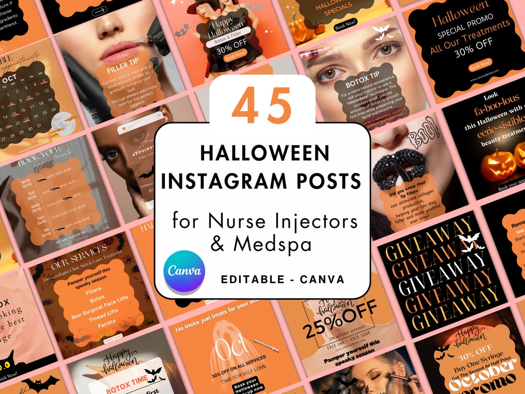 45 Nurse Injector Halloween Instagram Posts, October Medspa Social ...