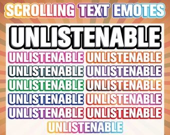 SCAMMED - Animated Scrolling Text Emote for Twitch and Discord - Etsy