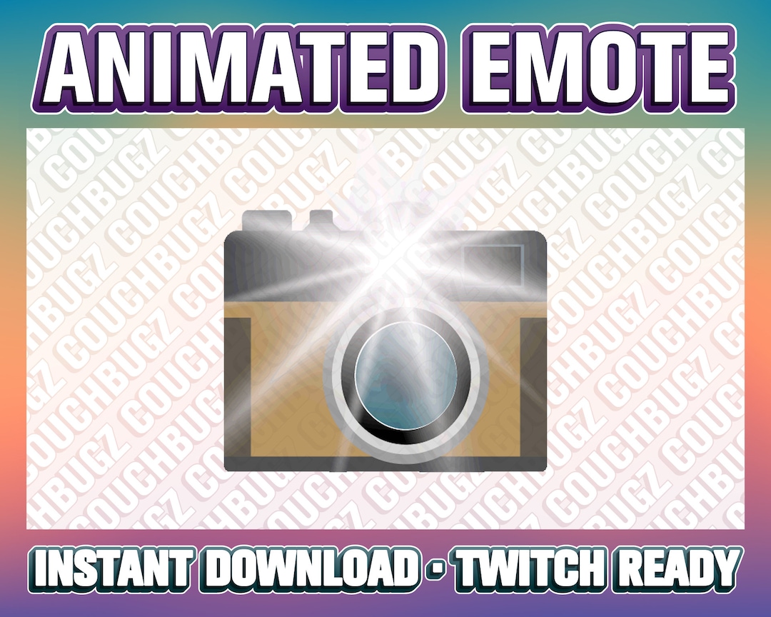 CAMERA FLASH - Animated Emote for Twitch and Discord - Etsy