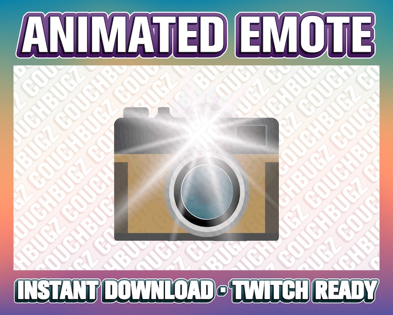 CAMERA FLASH - Animated Emote for Twitch and Discord - Etsy