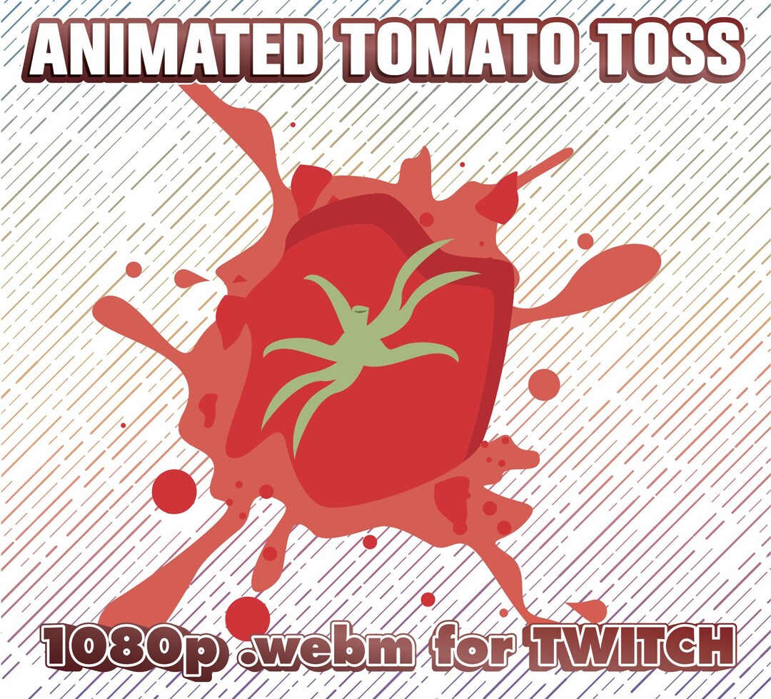 Animated Tomato Toss & Splat | Transparent WEBM of a Tomato Throw and ...